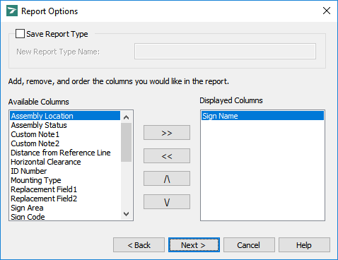 Creating a New Report Type